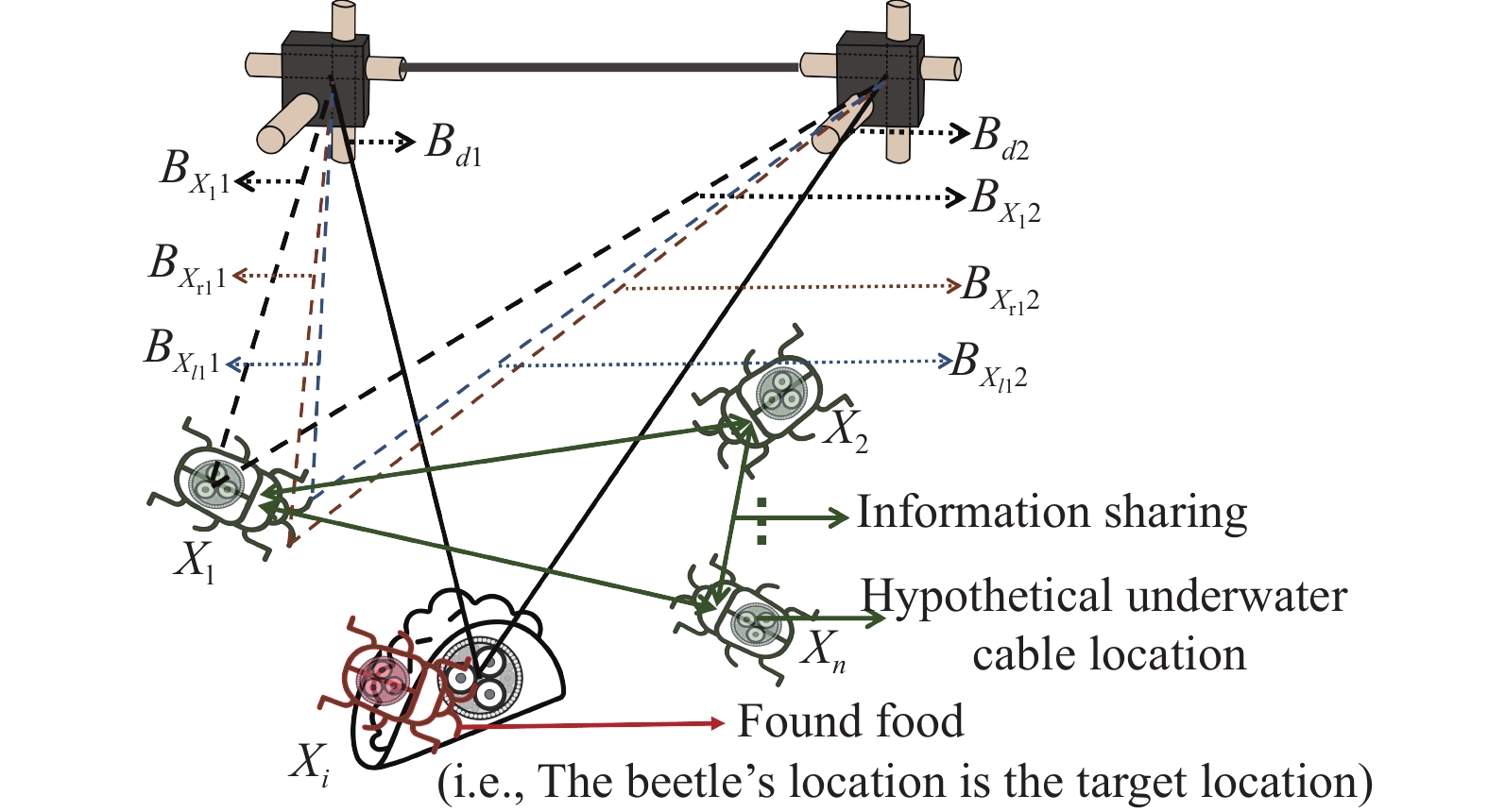 Underwater Cable Localization Method Based on Beetle Swarm Optimization Algorithm